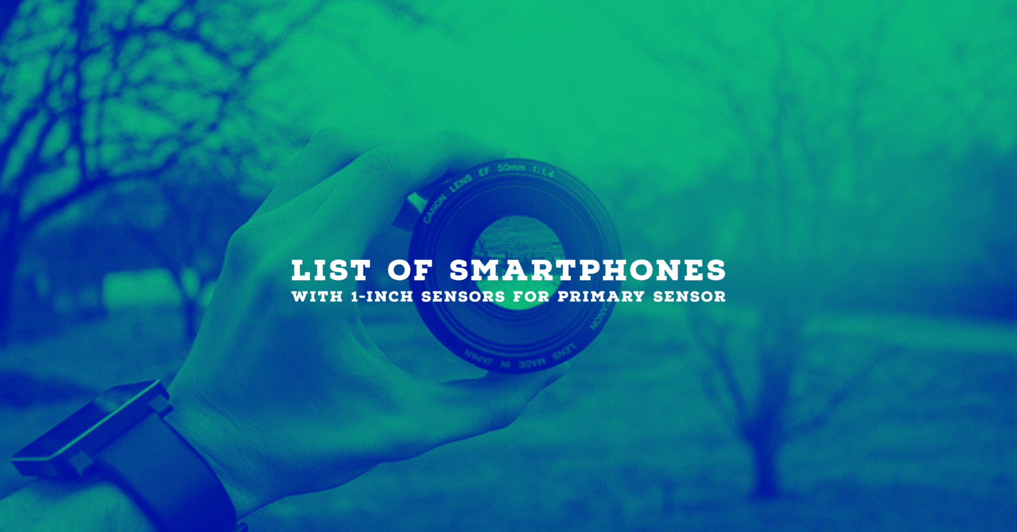 List of Smartphones with 1-Inch Sensors for Primary Sensor