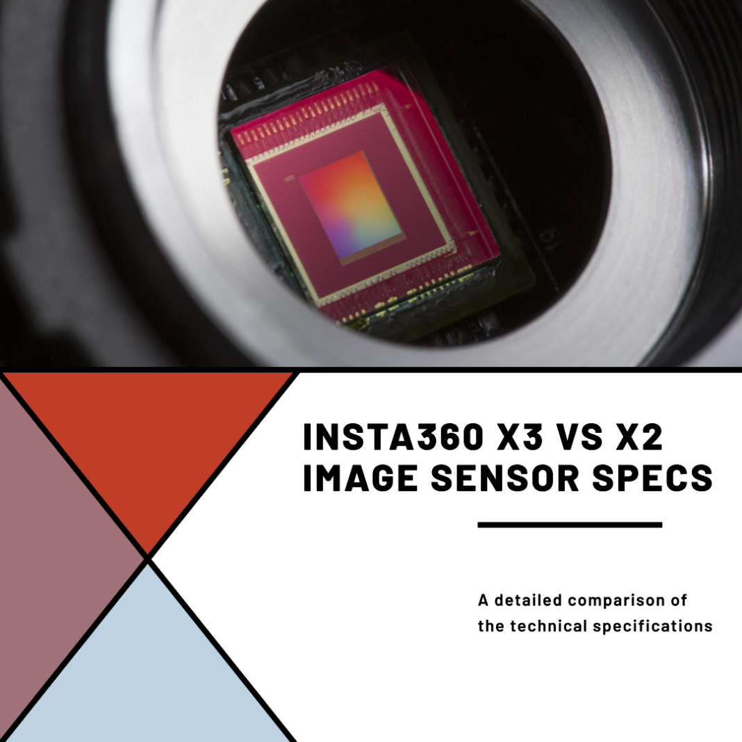 Differences Insta360 x3 vs Insta360 x2 - Image Sensor Specs
