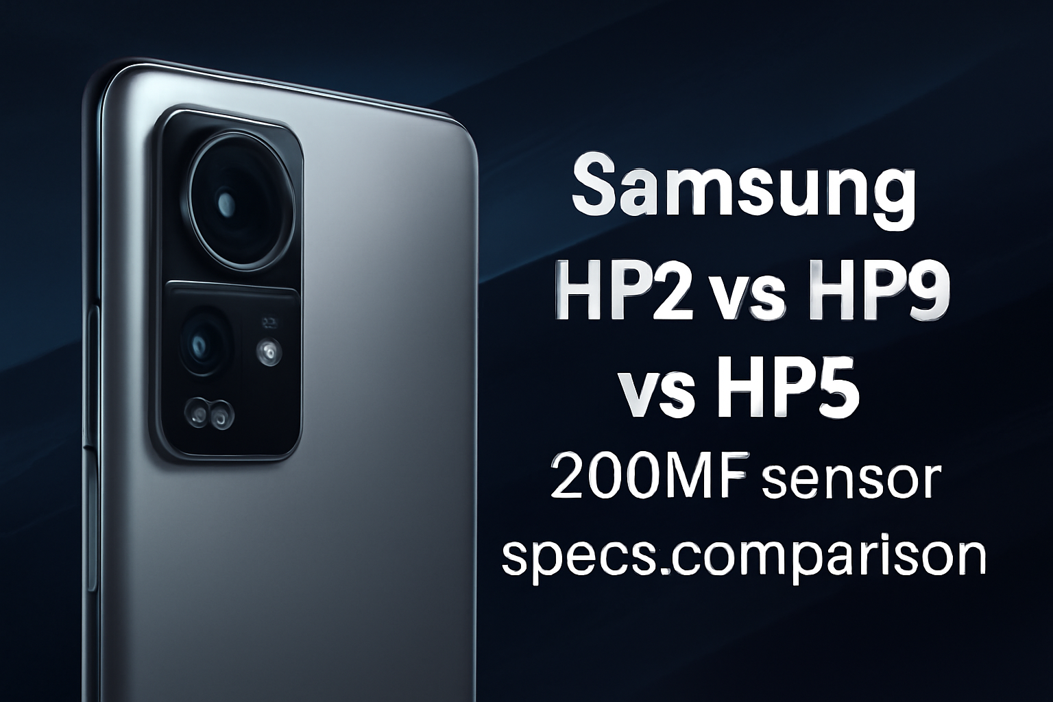 Samsung HP2 vs HP9 vs HP5: 200MP Sensor Specs Comparison